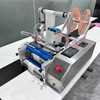 China PLC Semi Automatic Labeling Machine 220V 50HZ Power Stainless Steel Material for sale