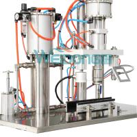 China SUS304 Aerosol Filling Machine Semi Automatic Body Sprays Perfume Safe To Operate for sale