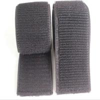China 20MM-300MM Black and White Elastic Loop Hook and Loop Fastener in 100% Nylon Material for sale