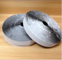 China Garment Accessories 25MM Black and White Hook and Loop Adhesive Magic Tape for Paper for sale