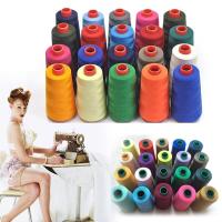China Direct 40s Dyed Small Roll Sewing Thread for Hand Sewing in Household Colorful Shades for sale