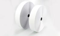 China 30mm Polyester Black and White Heat Resistant Self Adhesive Tape for Curtain Bags for sale