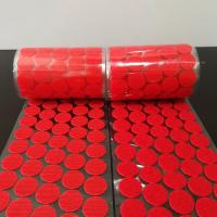 China RTS 10MM diameter coins 70% nylon 30% polyester hook and loop with adhesive dots with clear liner for amazon selling online for sale