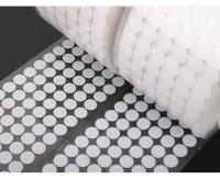 China 20mm 30% nylon 70% polyester diameter black hook and loop self adhesive dots hook and loop adhesive coins for sale