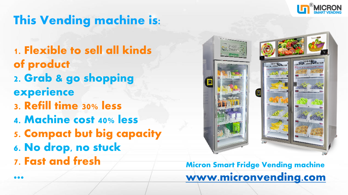 Micron smart fridge vending machine