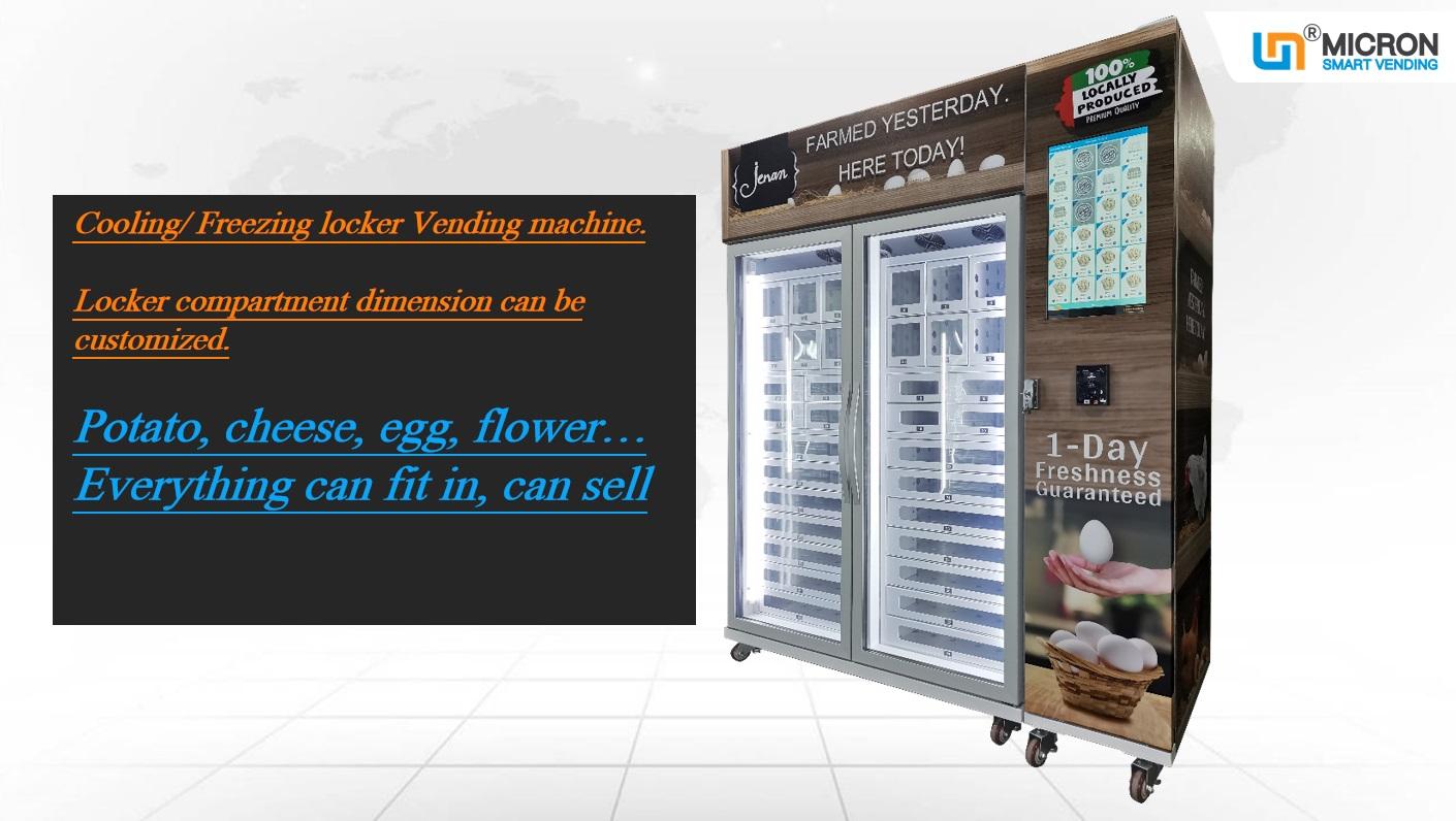 cooling locker vending machine