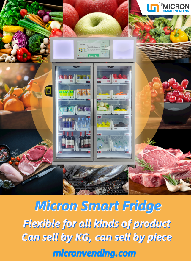 Micron smart fridge vending machine