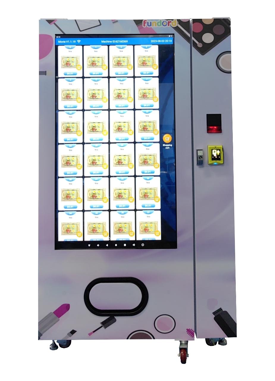 This touch screen vending machine can attract customers depend on its 55-inch big screen.