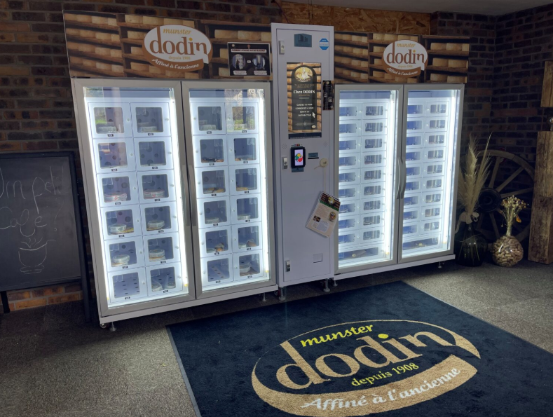 This locker vending machine is suitable for selling cheese.
