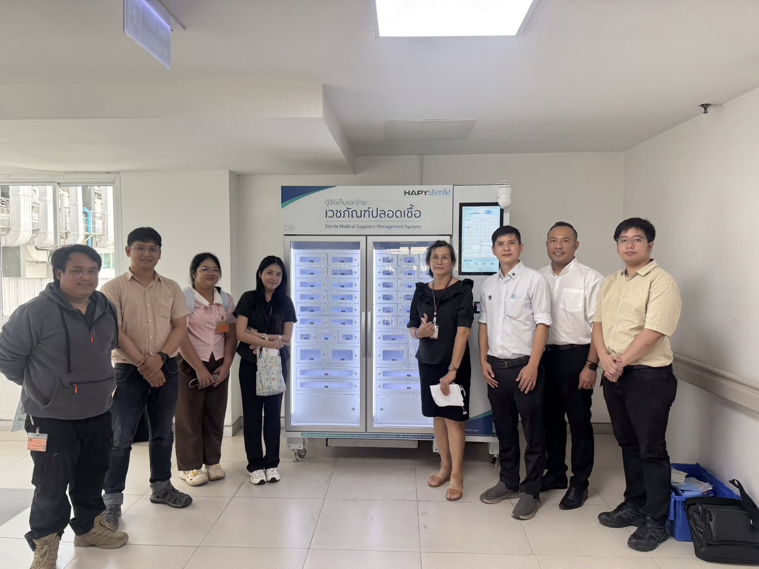 Pharmacy vending machine installed in a Thailand hospital for 24/7 medicine self-service access