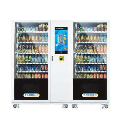 China Large Capacity Spiral Snack And Drink Vending Machine With Cooling System And Touch Screen for sale