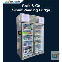 China Egg Milk Vegetable Smart Fridge Vending Machine With Open Door for sale
