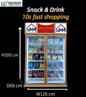 China Card Reader Payment System Smart Fridge Vending Machine For Sanck And Drink With Smart System For Remotly Control for sale