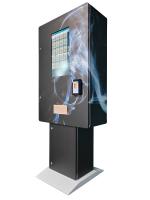 China Standing Hanging 300 pcs Big Capacity  Vending Machine with Nayax Card Reader Age Checker for sale