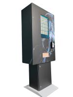 China Standing Hanging 300 pcs Big Capacity  Vending Machine with Nayax Card Reader Age Checker for sale