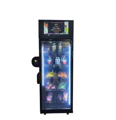 China 240V Smart Fridge for snack cold drink Vending Machine with nayax card reader for sale