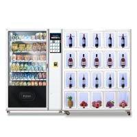 China Customized Big Capacity Locker Vending Machine For Snacks Drinks Fresh Fruits Glass-Bottled Products for sale