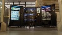 China Customized Good Tray Snack Food Vending Machine With Max 80 Selections And LED Lighting for sale