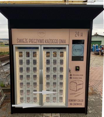 China Convenient Pie Locker Vending Machine With 42 Lockers And R290 Green Gas Compressor for sale
