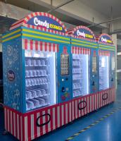 China Convenient 300 Kg Snack Food Vending Machine With Smart Backend System And 21.5 Inch Touch Screen for sale