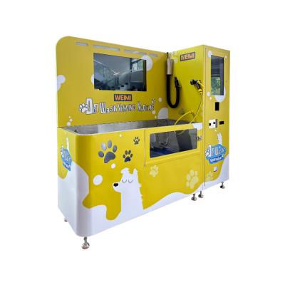 China Convenient Self Service Dog Washing Machine For Pet Stores Features 21.5 Inch Touchscreen And 32 Inch LCD Screen for sale