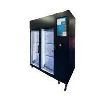 China 32 Inch Touchscreen Flower Vending Machine with 14 Customizable Lockers and Adjustable Refrigeration for sale