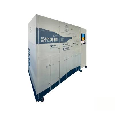China Self-Service Laundromat Vending Machine with 18 Months Warranty Wash & Pick-Up Function and Secure Locker Storage for sale