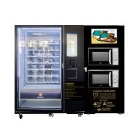 China Big Capacity Hot Food & Pizza Vending Machine with Microwave Heating and Refrigeration System for sale