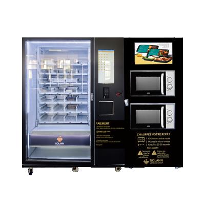 China Big Capacity Hot Food & Pizza Vending Machine with Microwave Heating and Refrigeration System for sale
