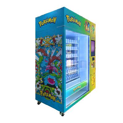 China TCG Pokemon Vending Machine Equipped with Multiple Payment Methods and Advanced Connectivity Featuring Touch Screen and Elevator for sale