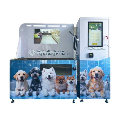 China Durable Self Service Vending Machines Designed for Outdoor Dog Wash with Adjustable Hot Water Temperature and Two Speed Dryer for sale
