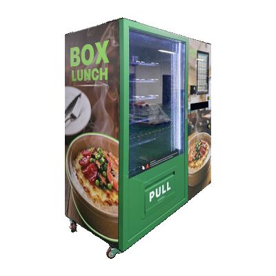 China Smart Hot Food Vending Machine With Controlled-Access Microwave Cabinet for Round-the-Clock Food Service for sale