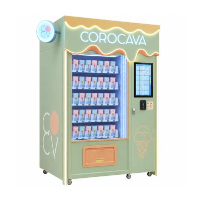 China Frozen Food Vending Machine designed to support ice cream retail growth through cold storage and easy product access for sale