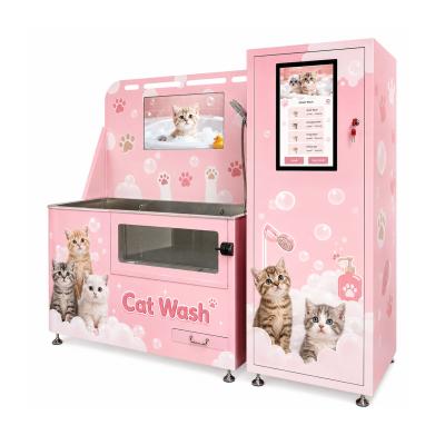 China Self Service Cat Washing Machine Featuring  Cleaning and Multiple Liquid Dispensers Ideal for Pet Grooming Stations for sale