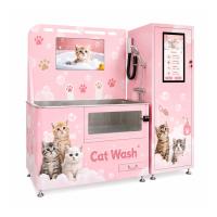China Self Service Cat Washing Machine Featuring  Cleaning and Multiple Liquid Dispensers Ideal for Pet Grooming Stations for sale