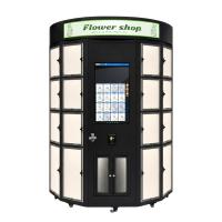 China Flower Vending Machine for 24/7 Retail with Elegant Semi-Circle Locker Design for sale