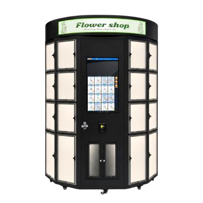 China Flower Vending Machine for 24/7 Retail with Elegant Semi-Circle Locker Design for sale