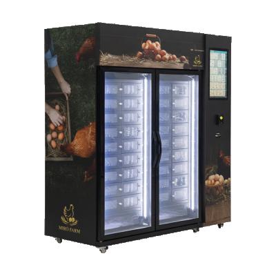 China Dual Temperature Locker Vending Machine for Selling Fresh Frozen Meat Eggs Vegetables Dairy and Other Farm Products 24/7 for sale