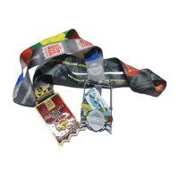 China Zinc Alloy Sports Custom Race Medals Five Color Ribbon Packaging Personalised Running Medals for sale