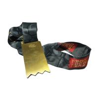 China Zinc Alloy Sports Custom Metal Medal Ribbon Medal Marathon Plate for sale