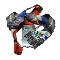 China Zinc Alloy Sports Custom Metal Medal Ribbon Medal Marathon Plate for sale