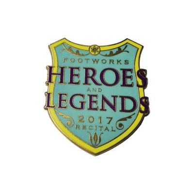 China Zinc Alloy Cast Plating Custom Metal Badges UV Print Color Cartoon Metal Plate Name Tags for sale