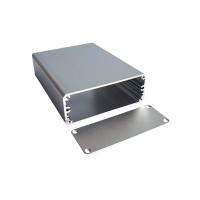 China Power Supply Aluminum Instrument Enclosure AL6063 Oxidized Black Aluminum Battery Enclosure for sale
