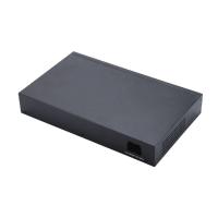 China Switch Cover Precision Metal Fabrication Stamping Black Dusted Power Box 6063 Aluminum Alloy Cover for sale
