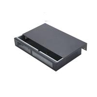 China Switch Cover Precision Metal Fabrication Stamping Black Dusted Power Box 6063 Aluminum Alloy Cover for sale