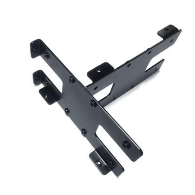 China Support Plate Automotive Metal Parts Metal Stamping Parts Surface Electrophoresis Black for sale