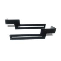 China Auto Radar Metal Sheet Stamping Small Parts Bracket Metal Support Plate Black for sale