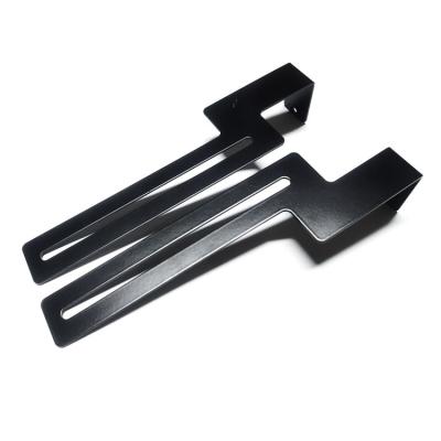 China Auto Radar Metal Sheet Stamping Small Parts Bracket Metal Support Plate Black for sale