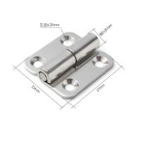 China Release Rounded Furniture Metal Parts Industrial Ss304 Hinges for sale
