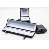 China Wholesale High Quality PU Leather Square Jewelry Box Set with Premium Velvet Lining Custom Logo Ring Necklace Pendant Packaging for sale